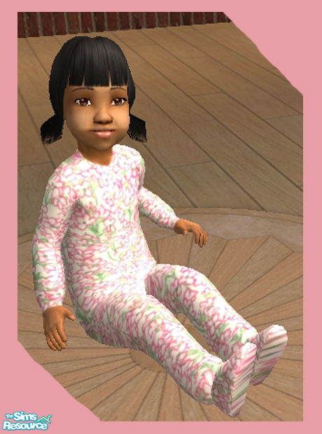 The Sims Resource - Pink Blossoms PJs