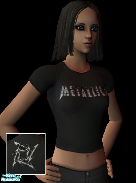 The Sims Resource | Metallica Shirt