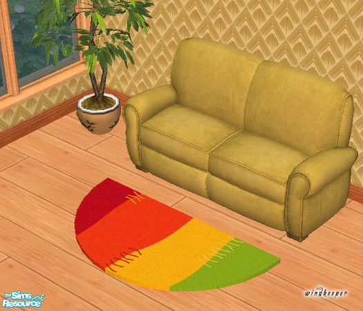 The Sims Resource - Halfmoon Rug 2x1 design 14
