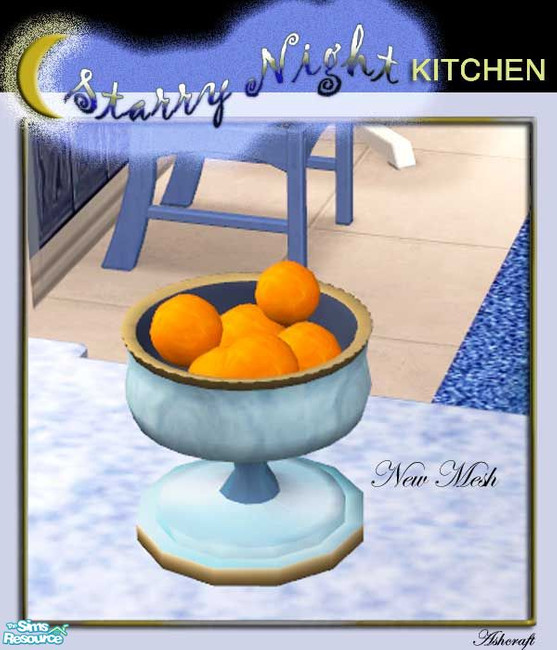 The Sims Resource - Starry Night Fruit Bowl
