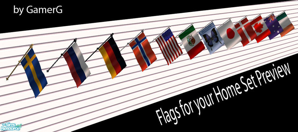 The Sims Resource - Flags for your Home