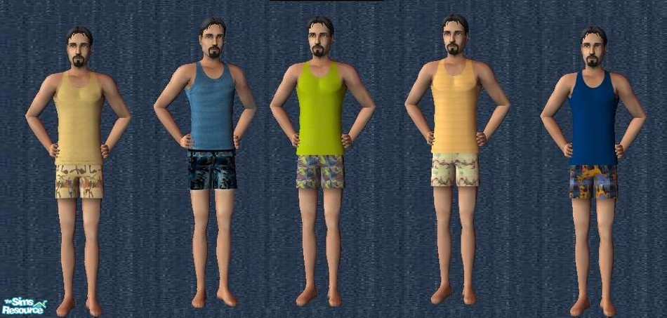 The Sims Resource - men's comic boxers