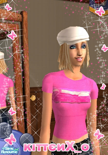The Sims Resource | Pink Roxy Top