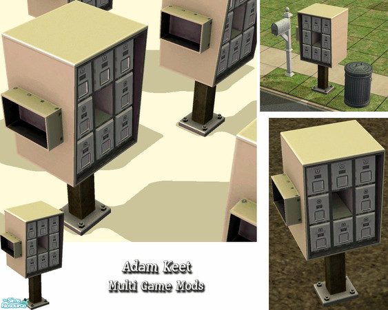 The Sims Resource | Decorative Apartment Mailbox