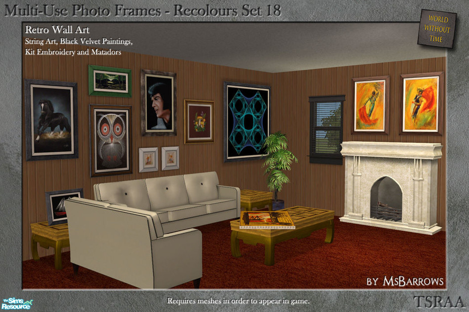 The Sims Resource - Multi-Use Photo Frame Recolours Set 18