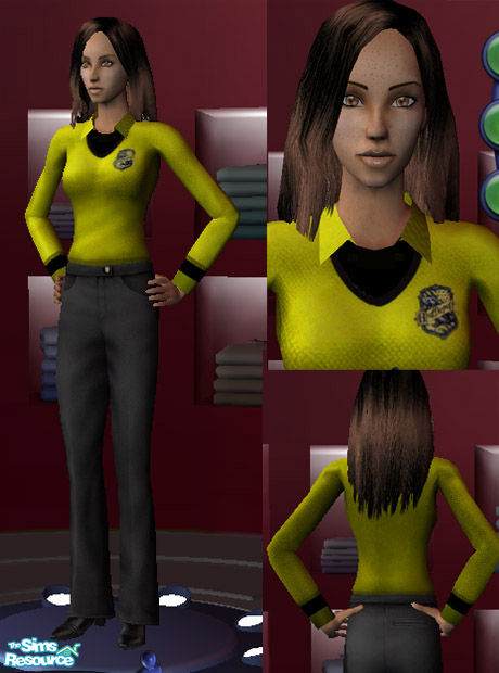 The Sims Resource - Hufflepuff Jumper