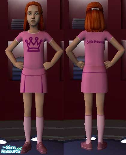 The Sims Resource | Princess outfit in pink