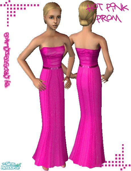 The Sims Resource - Hot Pink Prom
