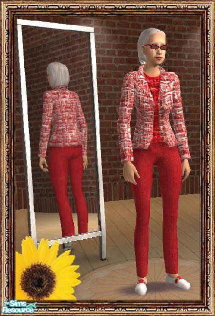 The Sims Resource | Lady in red