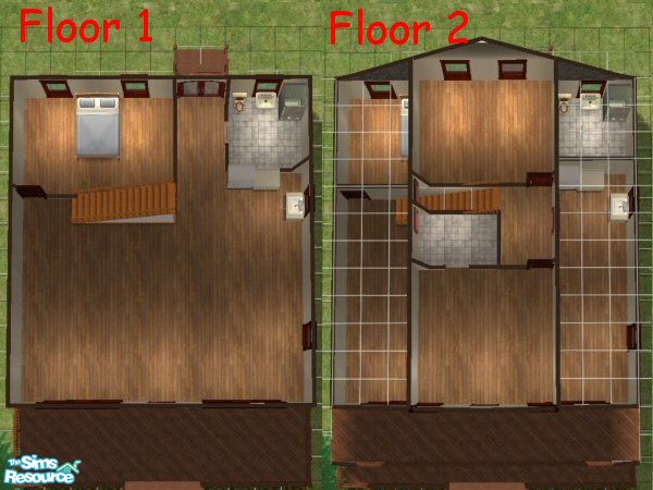 The Sims Resource | Pine Cottage 3bd 2ba