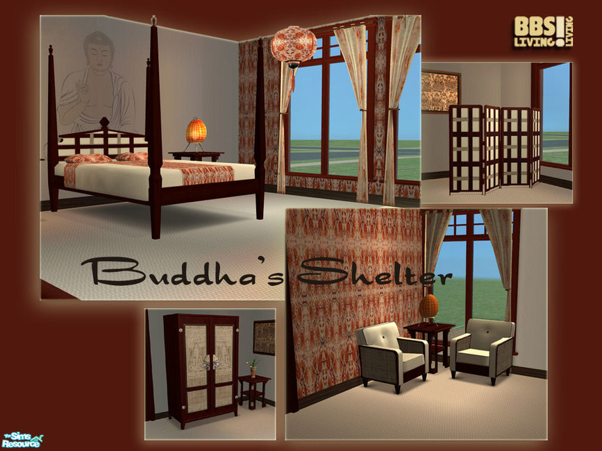 The Sims Resource - Buddha's Shelter, Bedroom set