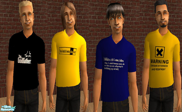 The Sims Resource | Mens T Shirts