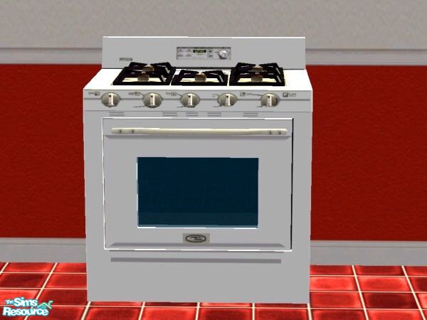 The Sims Resource - Fridge and cooker to match my white kitchen. - Cooker