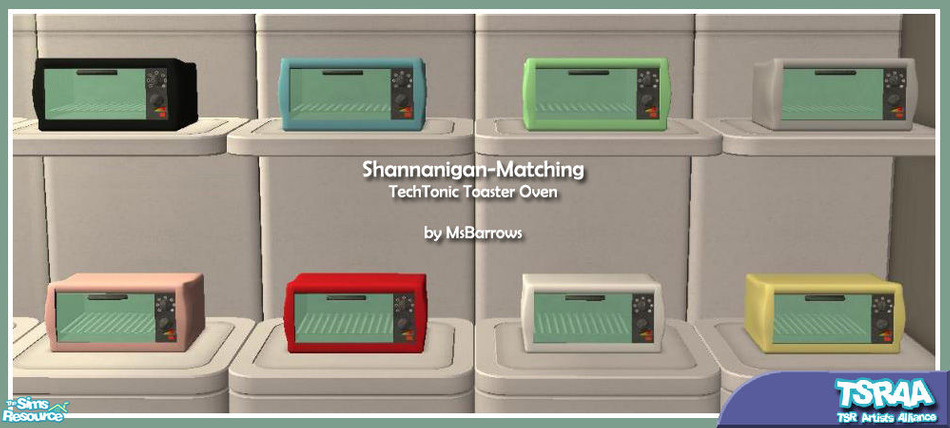 The Sims Resource - Shanni-Match Toaster Oven Set