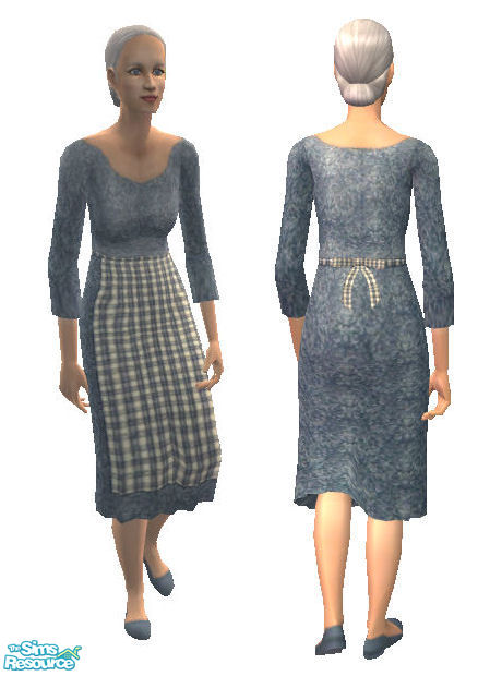The Sims Resource | Dress with Apron (4)