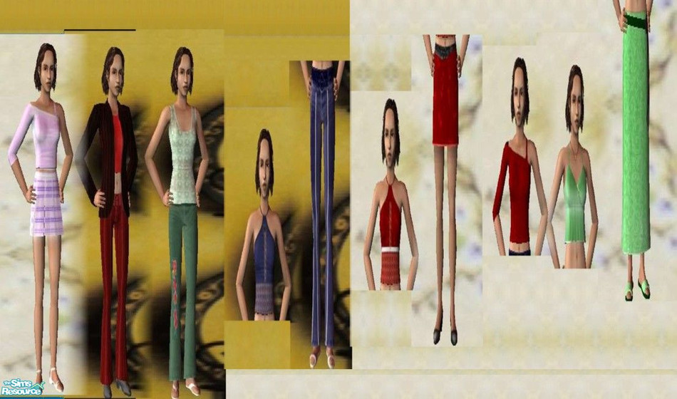 The Sims Resource - young adult female set