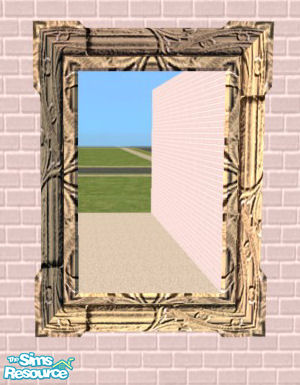The Sims Resource - Funky Plaster Mirror