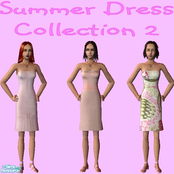 The Sims Resource - Summer Dress Collection 2