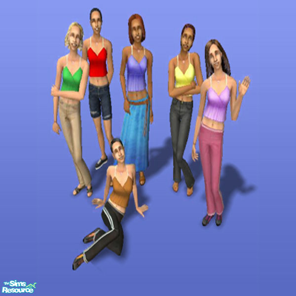 The Sims Resource | TS2U Colored Blouses