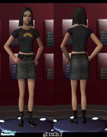 The Sims Resource - Rainbow Shirt