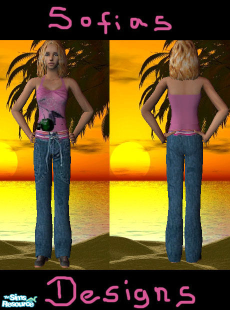 The Sims Resource | Sweet pink top