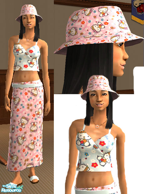 The Sims Resource | Hello Kitty Outfit