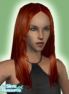 The Sims Resource - Imagination Hair Red