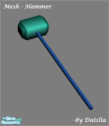 The Sims Resource | As Seen In Games - Pack1 - Mesh Hammer