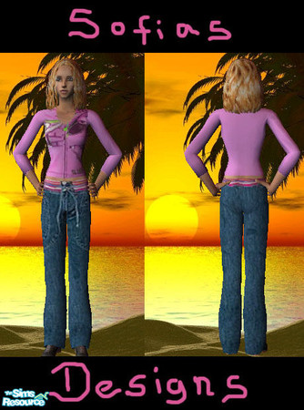 The Sims Resource - Cool pink shirt