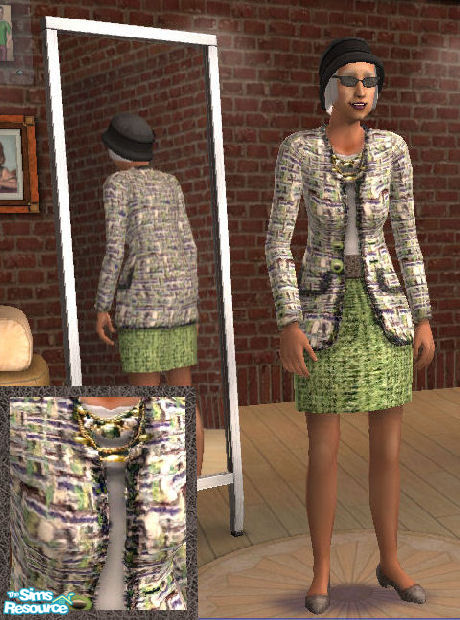 The Sims Resource | Lady in lilac-green