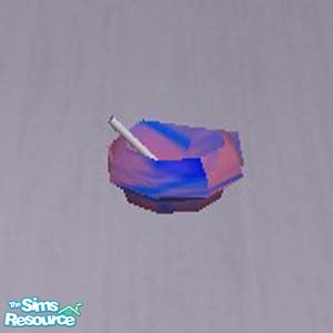 The Sims Resource - Blue and Pink Marble ashtray