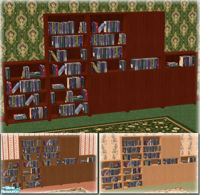 The Sims Resource - Novia Bookcase Set