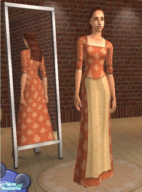 The Sims Resource | Colonial Day Dress
