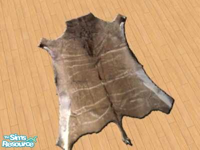 The Sims Resource | Animalskin Rug - Kudu