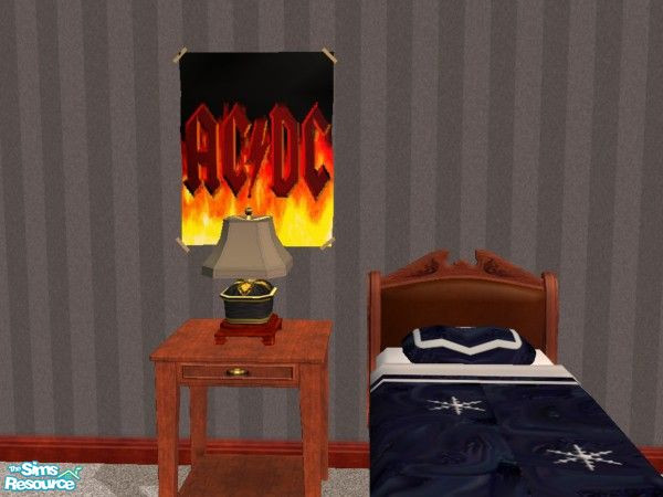 The Sims Resource | AC/DC poster