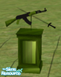 The Sims Resource - Gun And Sword Statue