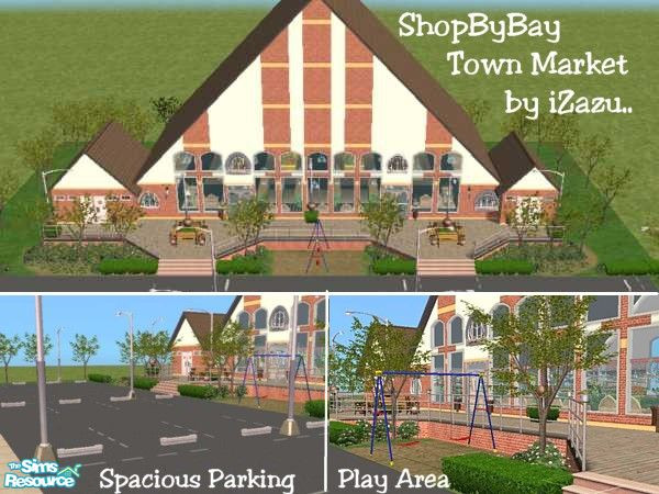 The Sims Resource | Shop By Bay Town Market