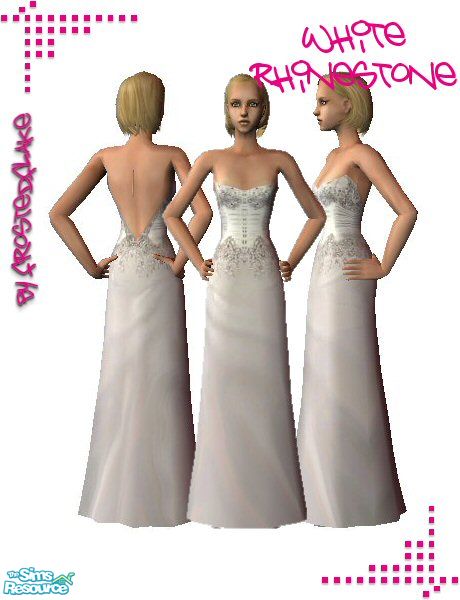 The Sims Resource | White Rhinestone