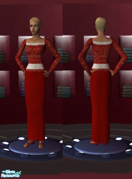 The Sims Resource | Red Knit