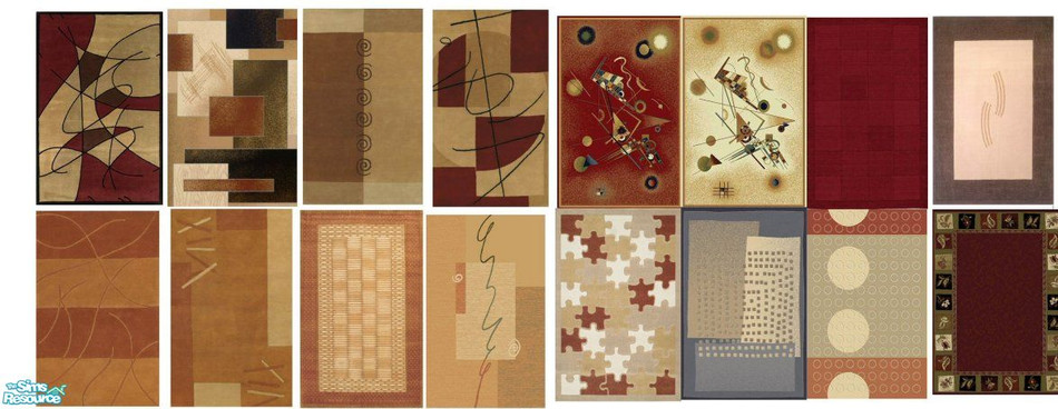 The Sims Resource - Modern rugs