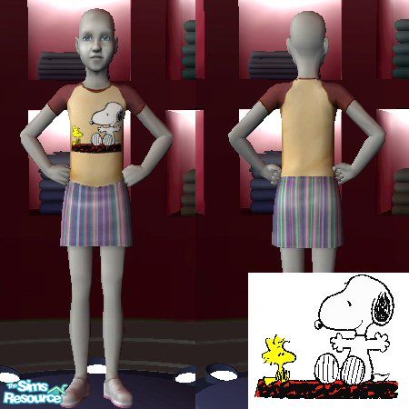The Sims Resource | Peanuts T-shirt