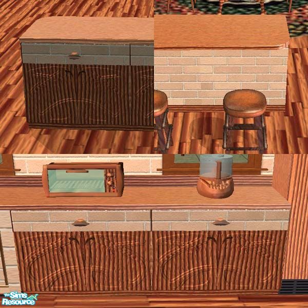 The Sims Resource - Country Kitchen Counter TOP