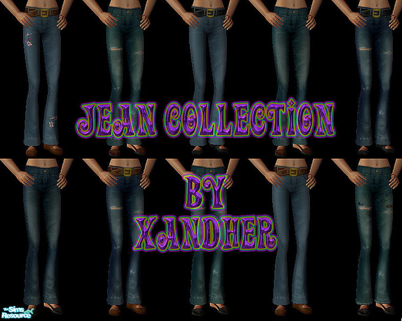 The Sims Resource - Teen Jean Collection
