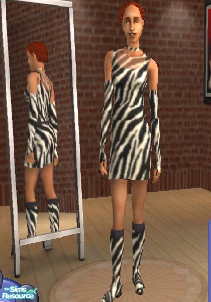 The Sims Resource | zebra skirt