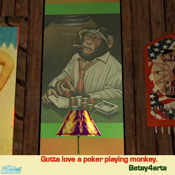 The Sims Resource - Pete's Monkey Painting