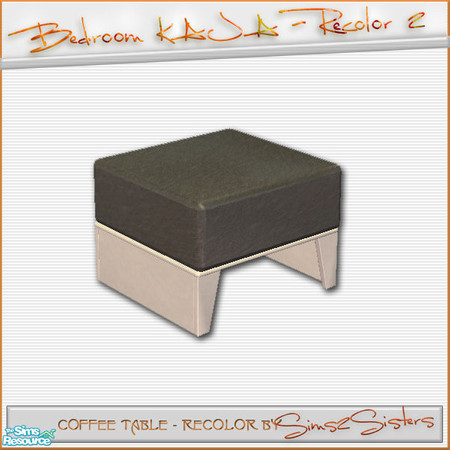 The Sims Resource - S2S Bedroom KAJA - Recolor 2 - Coffee Table