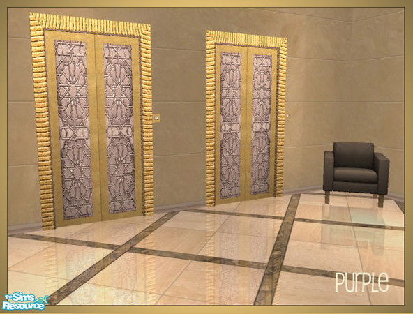 The Sims Resource | Arabesque inspired elevator recolors - purple