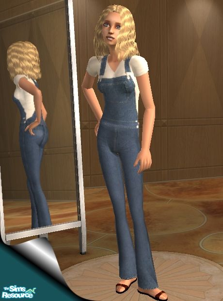 The Sims Resource | Overalls - Top