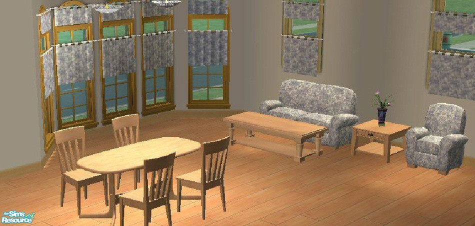 The Sims Resource - Country Living Dining Set