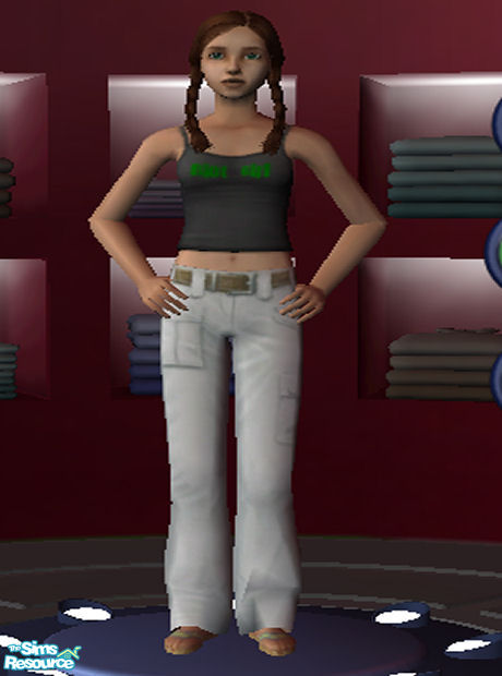 The Sims Resource | Riot Girl Tank Top
